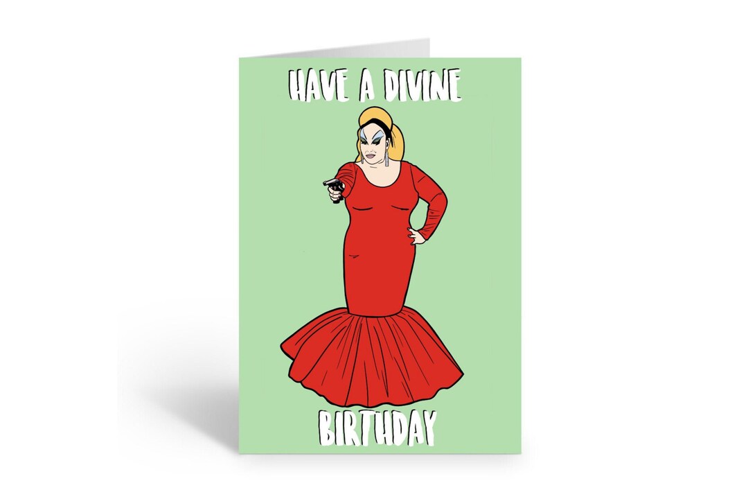 A6 Birthday Card, have A Divine Birthday - Etsy