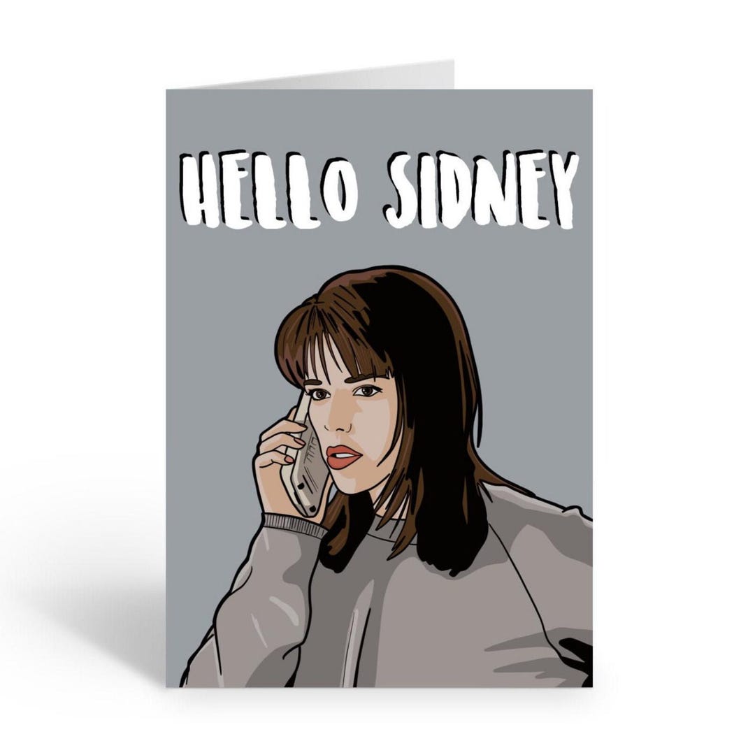 Scream, "hello Sidney" Card, A6 Greeting Card, Pop Culture Card for ...