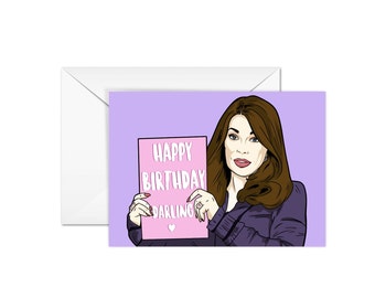 Lisa Vanderpump Birthday Card - Etsy