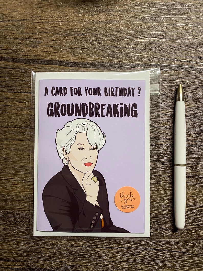 Miranda Priestly Birthday Card, the Devil Wears Prada, A6 Greeting Card ...