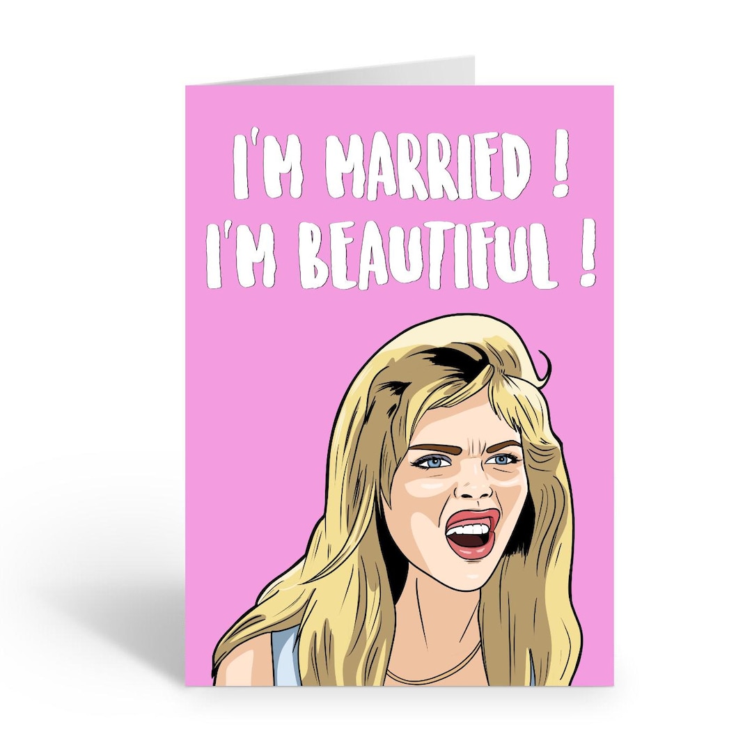 Muriel's Wedding i'm Married, I'm Beautiful, A6 Greeting Card - Etsy