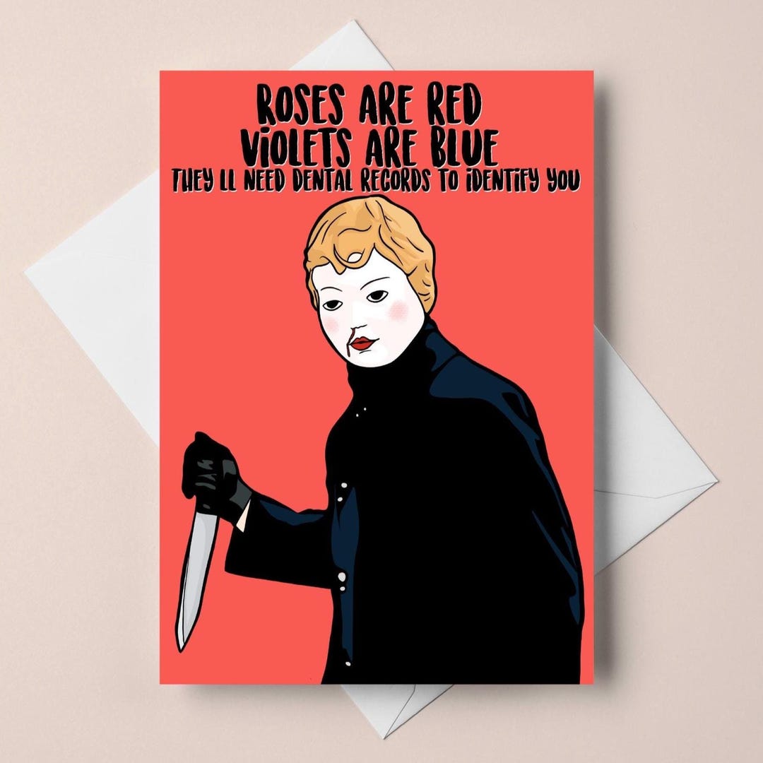 Valentine 2001 Slasher Film, Jeremy Melton, A6 Greeting Card, Valentine ...
