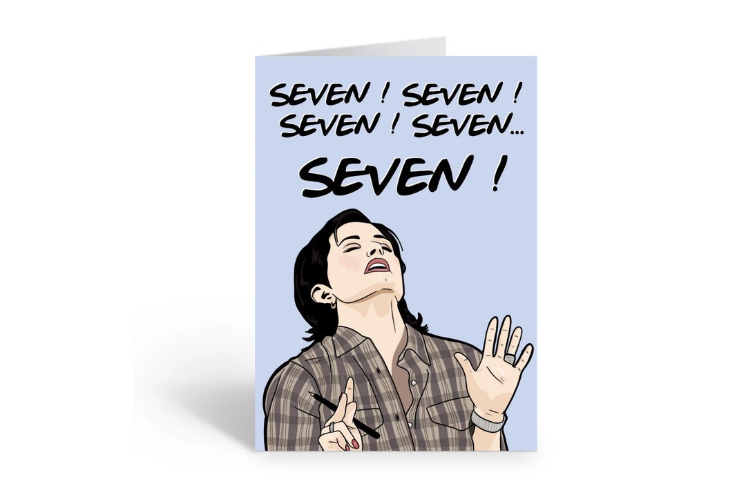 Monica seven, A6 Greeting Card, Homemade Print - Etsy