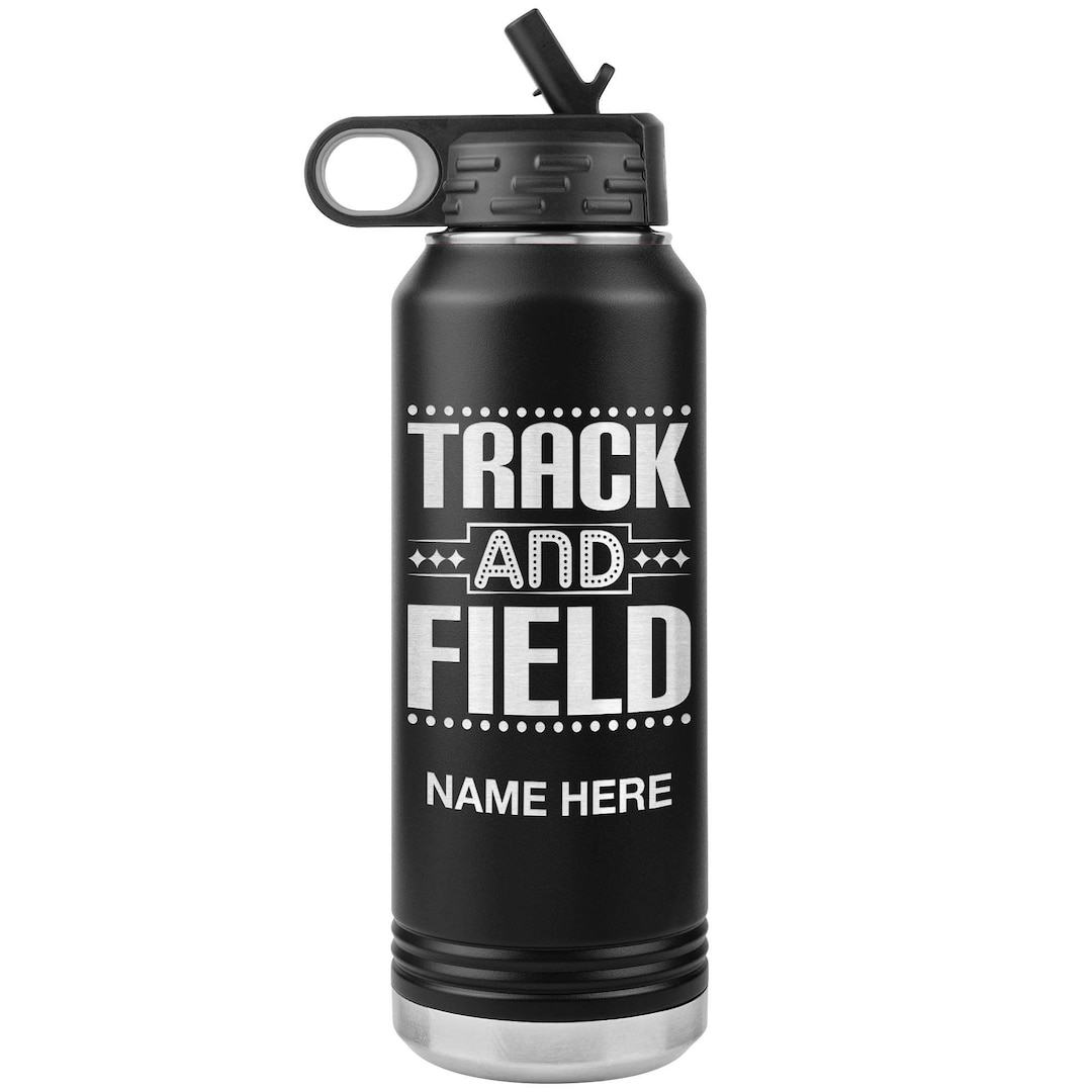 Personalized Track & Field Water Bottle: Engraved Stainless Steel ...