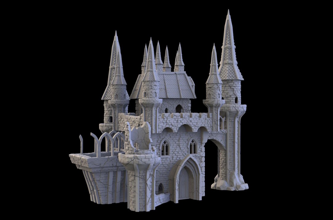 28mm Scale Haunted Castle Building Terrain for Tabletop Rpgs ...