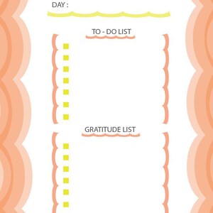 Printable to Do List With Pink and Orange Options - Etsy