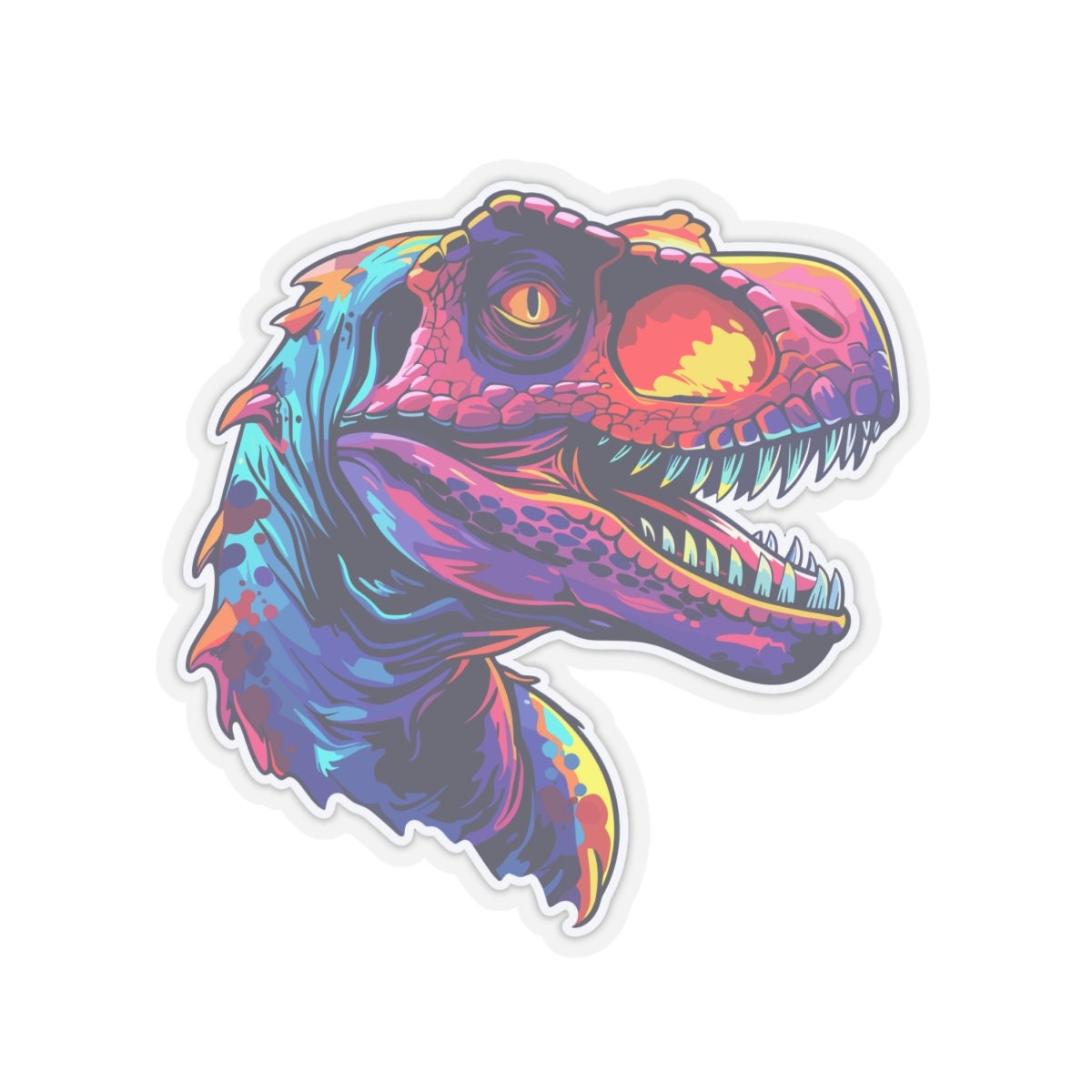Raptor Dinosaur Vinyl Sticker, Waterproof, Outdoor Use, Vinyl Decal - Etsy