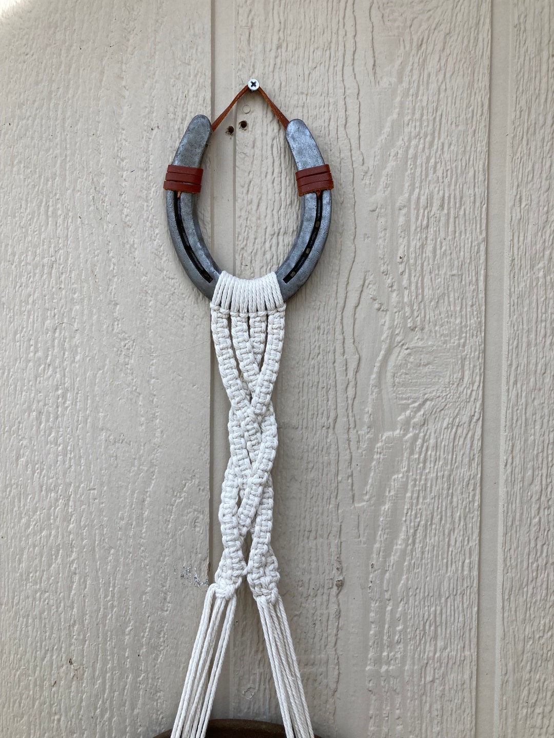 A Worn Horseshoe Refinished and Coated With Shellac Makes It All Ready ...