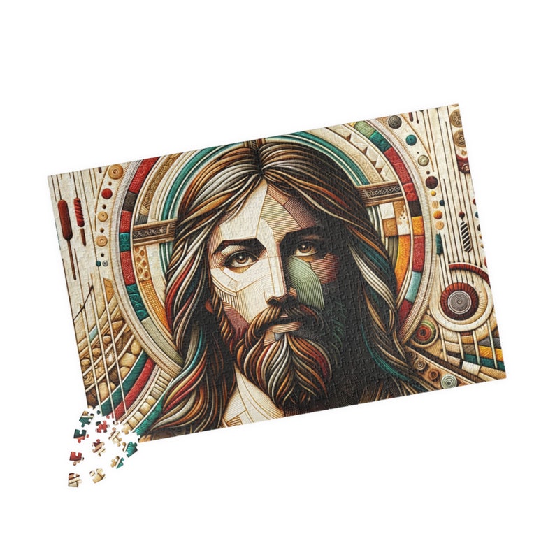 Jesus Christ Art Style Puzzle Christ Puzzle, Bible Puzzle, Jesus Puzzle ...