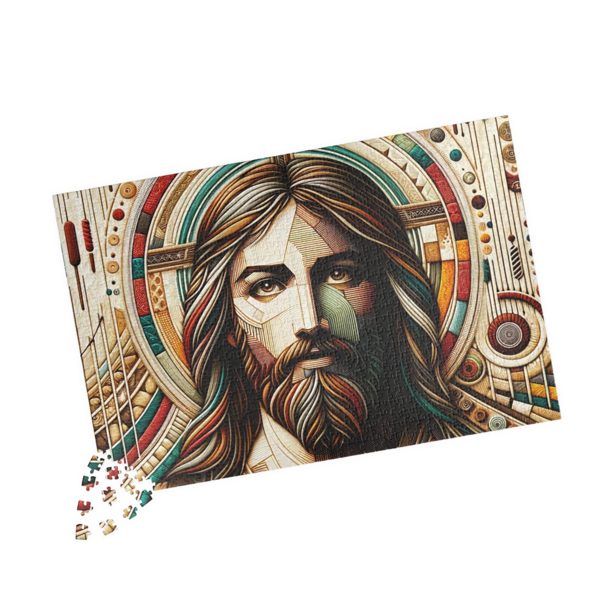 Jesus Christ Art Style Puzzle Christ Puzzle, Bible Puzzle, Jesus Puzzle ...