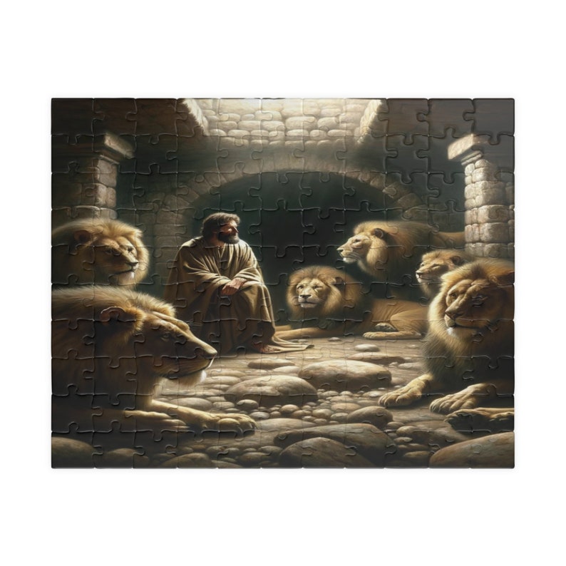 Daniel in the Lions Den Puzzle - Christ Puzzle, Bible Puzzle, Jesus ...