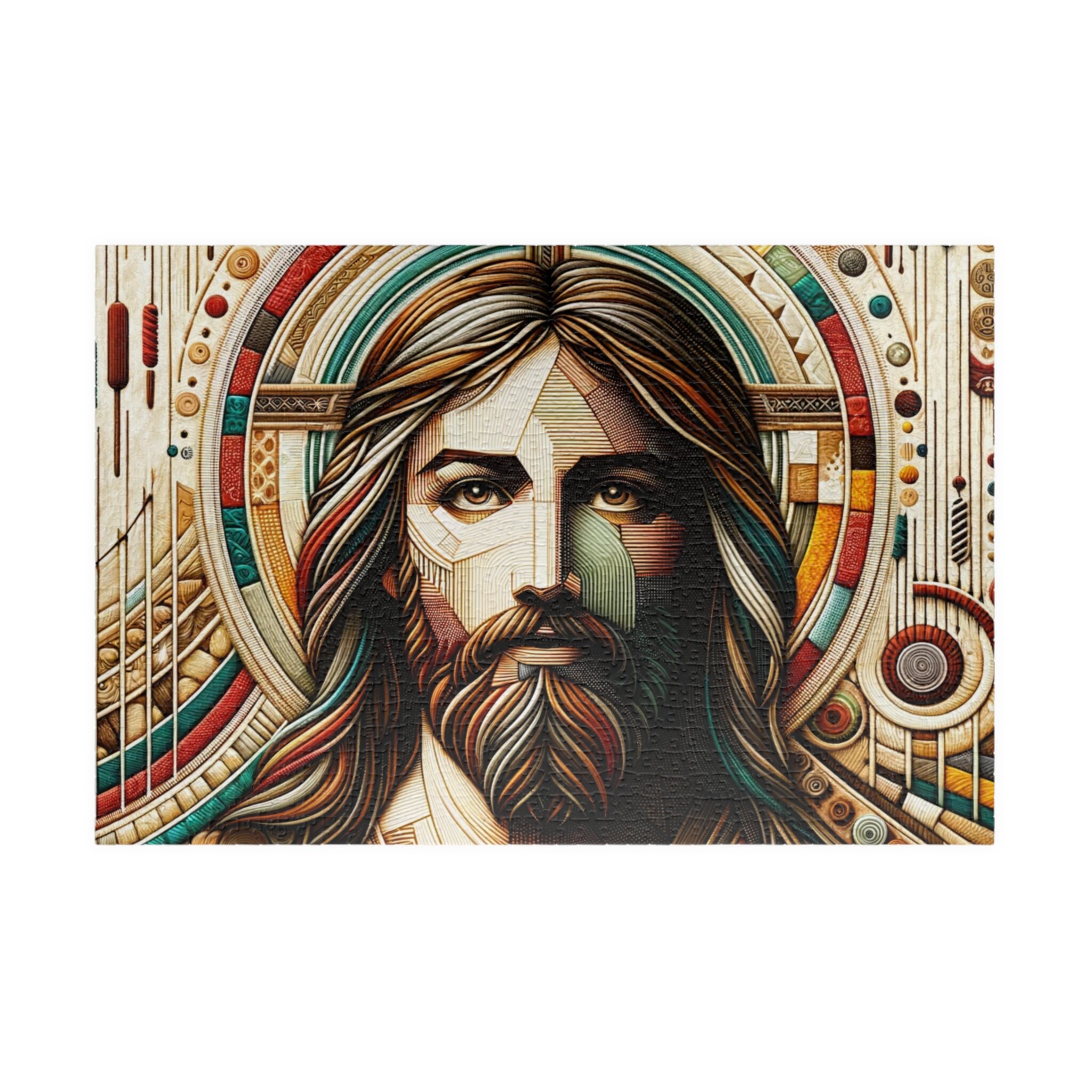 Jesus Christ Art Style Puzzle Christ Puzzle, Bible Puzzle, Jesus Puzzle ...