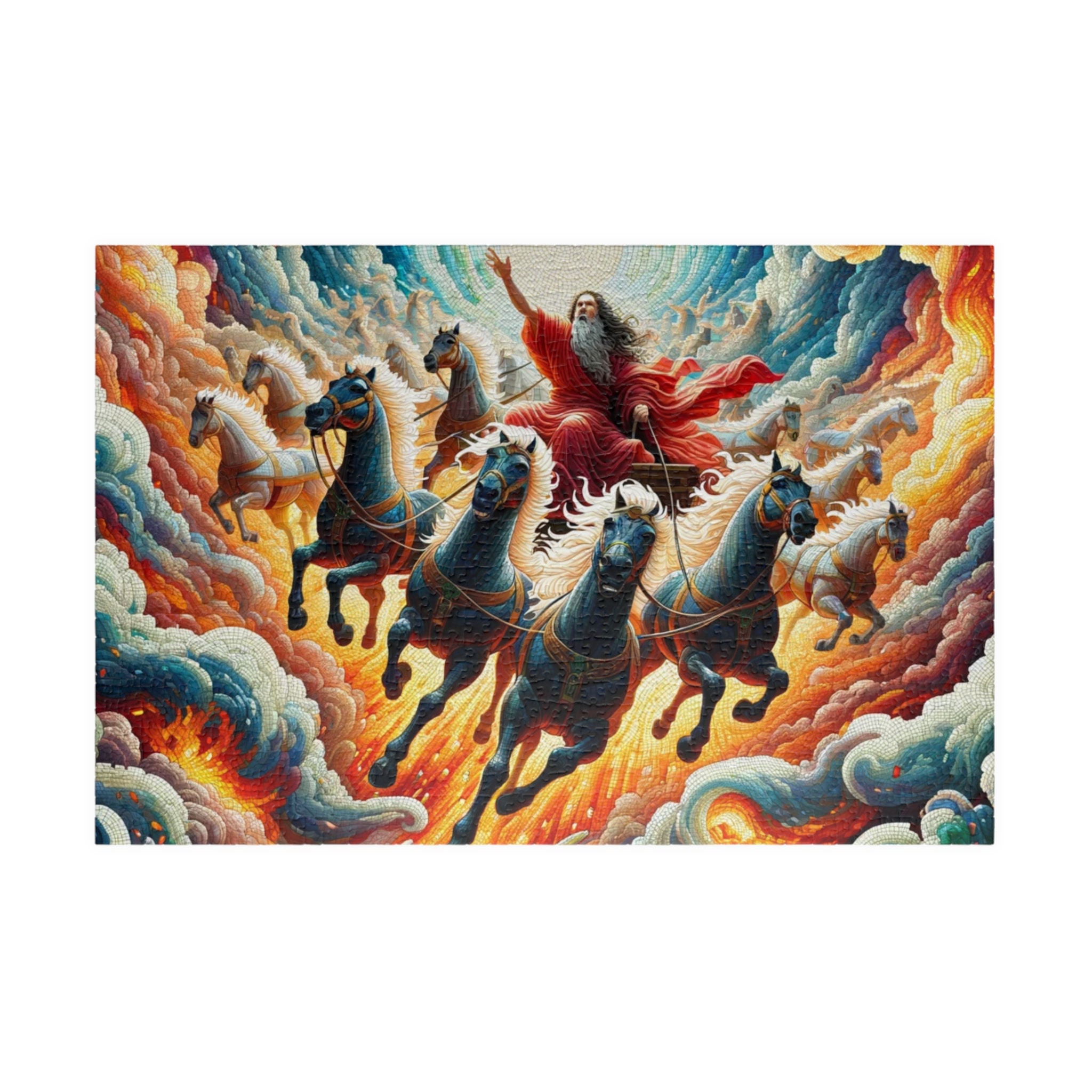 Chariot of Faith Puzzle - Religious Gift, Bible Story, Christian Art ...