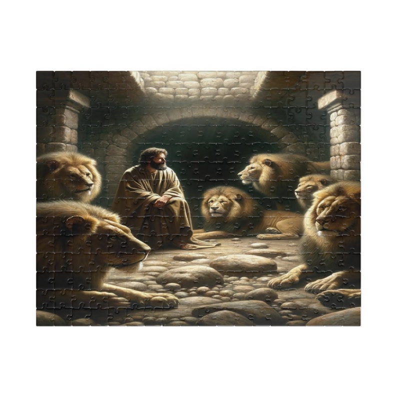 Daniel in the Lions Den Puzzle - Christ Puzzle, Bible Puzzle, Jesus ...