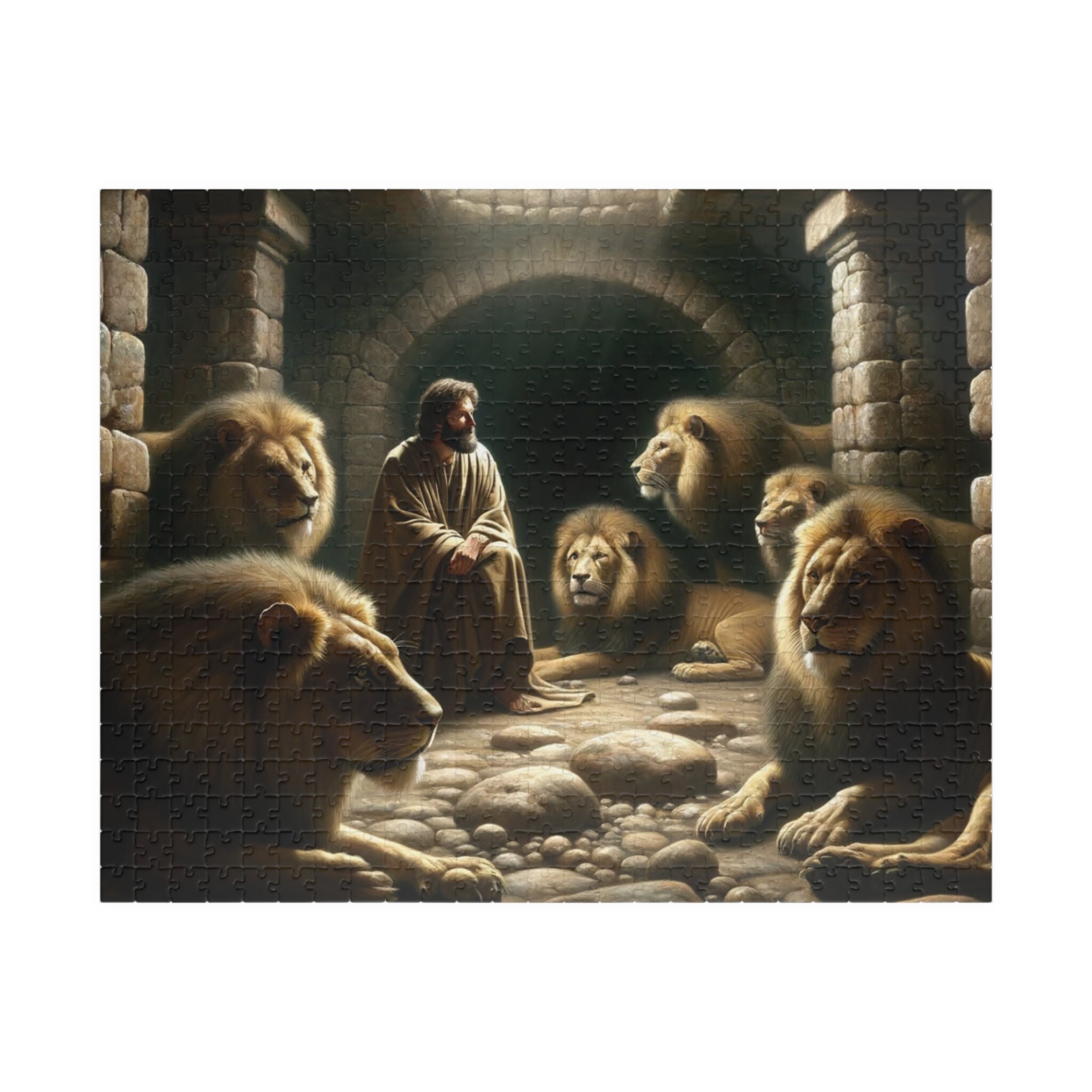 Daniel in the Lions Den Puzzle Christ Puzzle, Bible Puzzle, Jesus ...