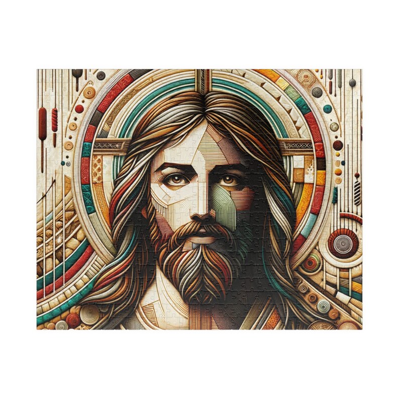 Jesus Christ Art Style Puzzle Christ Puzzle, Bible Puzzle, Jesus Puzzle ...