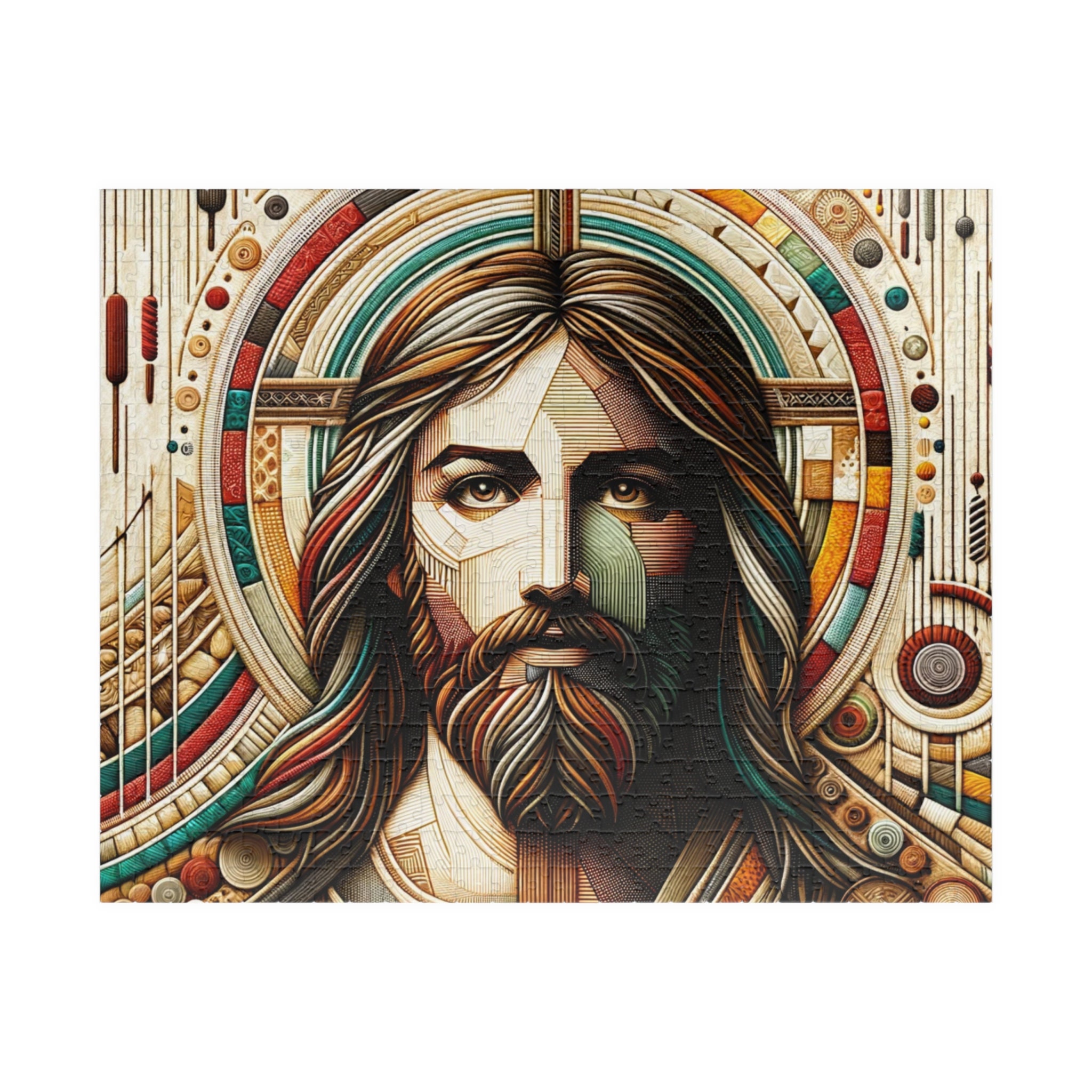 Jesus Christ Art Style Puzzle Christ Puzzle, Bible Puzzle, Jesus Puzzle ...