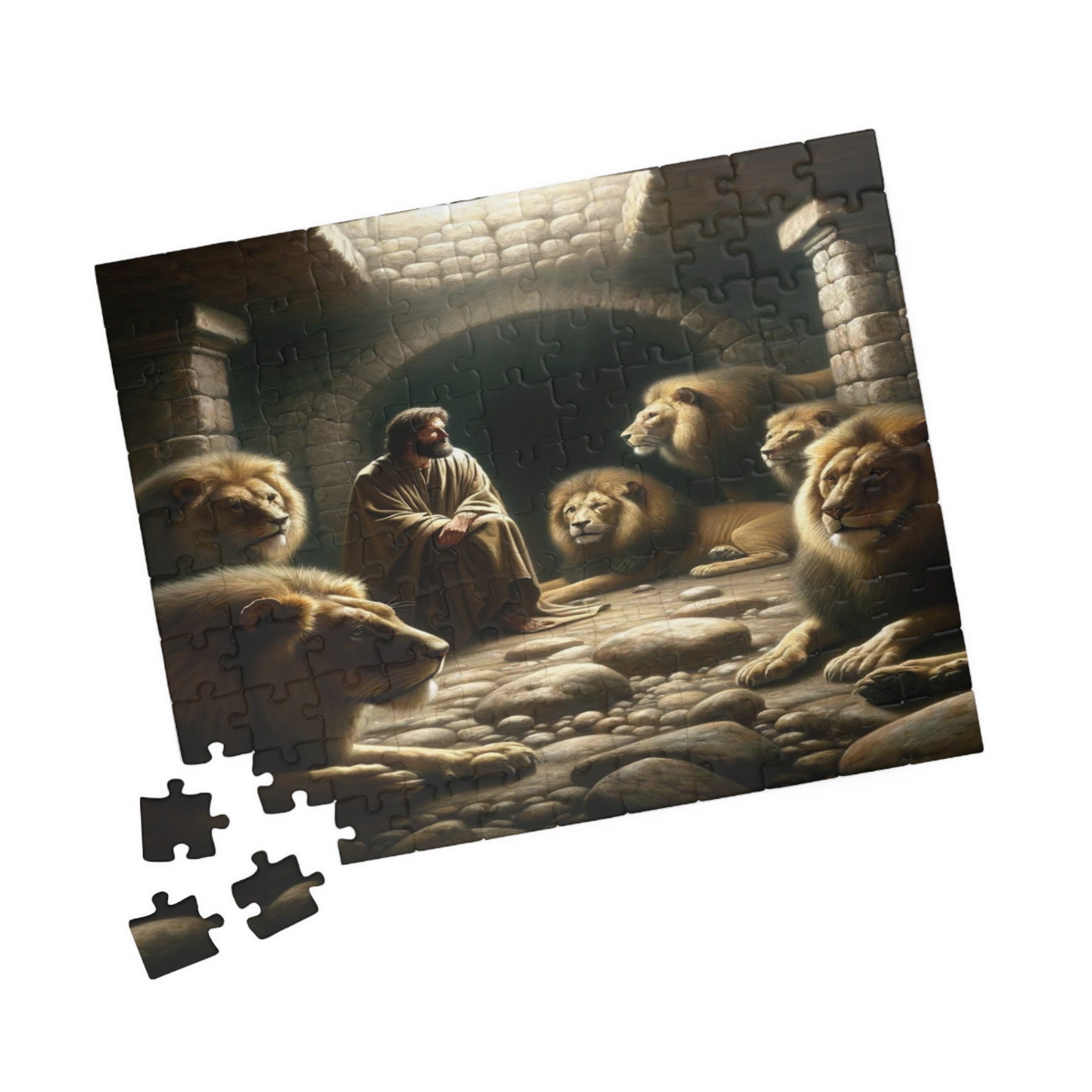 Daniel in the Lions Den Puzzle - Christ Puzzle, Bible Puzzle, Jesus ...