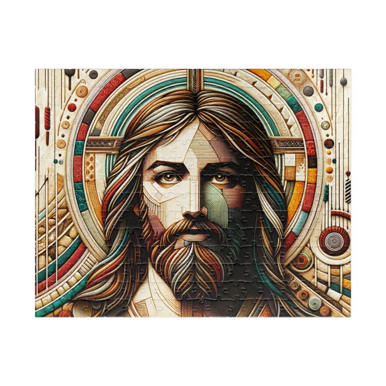 Jesus Christ Art Style Puzzle! Christ Puzzle, Bible Puzzle, Jesus ...