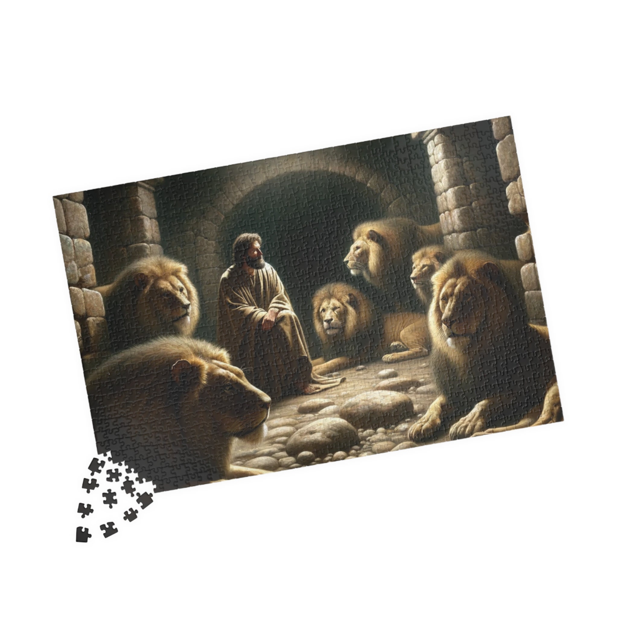 Daniel in the Lions Den Puzzle Christ Puzzle, Bible Puzzle, Jesus ...