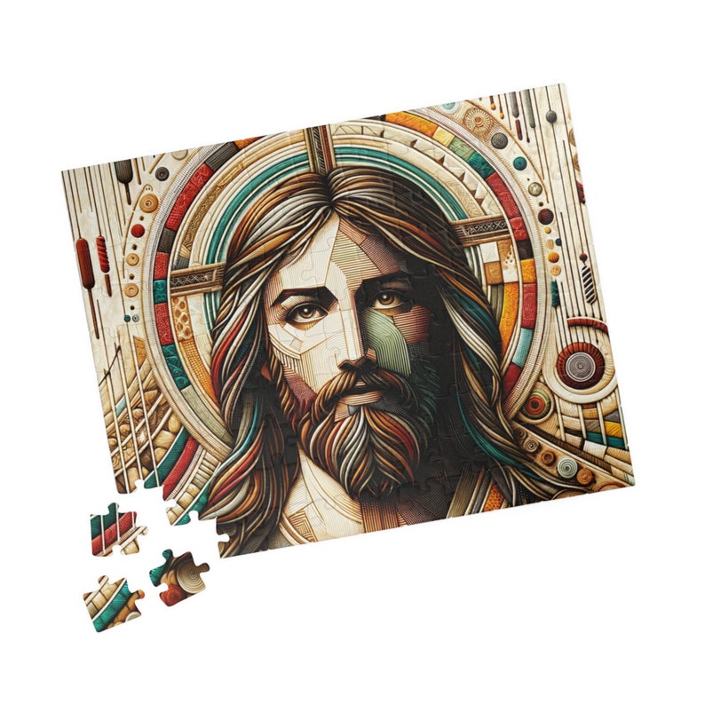 Jesus Christ Art Style Puzzle! Christ Puzzle, Bible Puzzle, Jesus ...