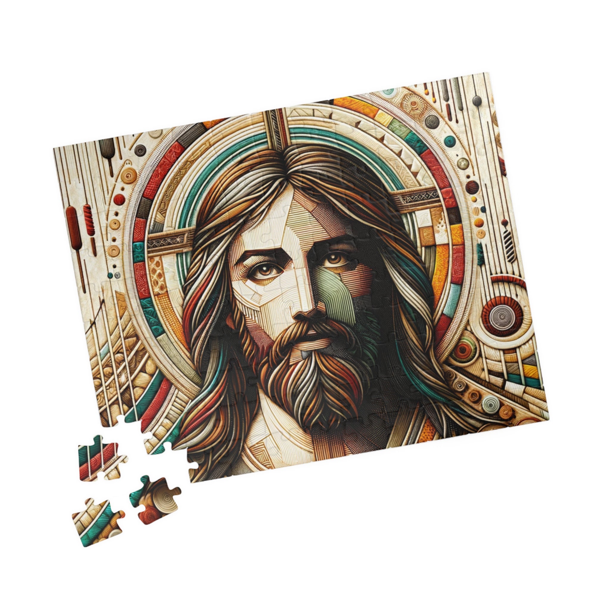 Jesus Christ Art Style Puzzle! Christ Puzzle, Bible Puzzle, Jesus ...