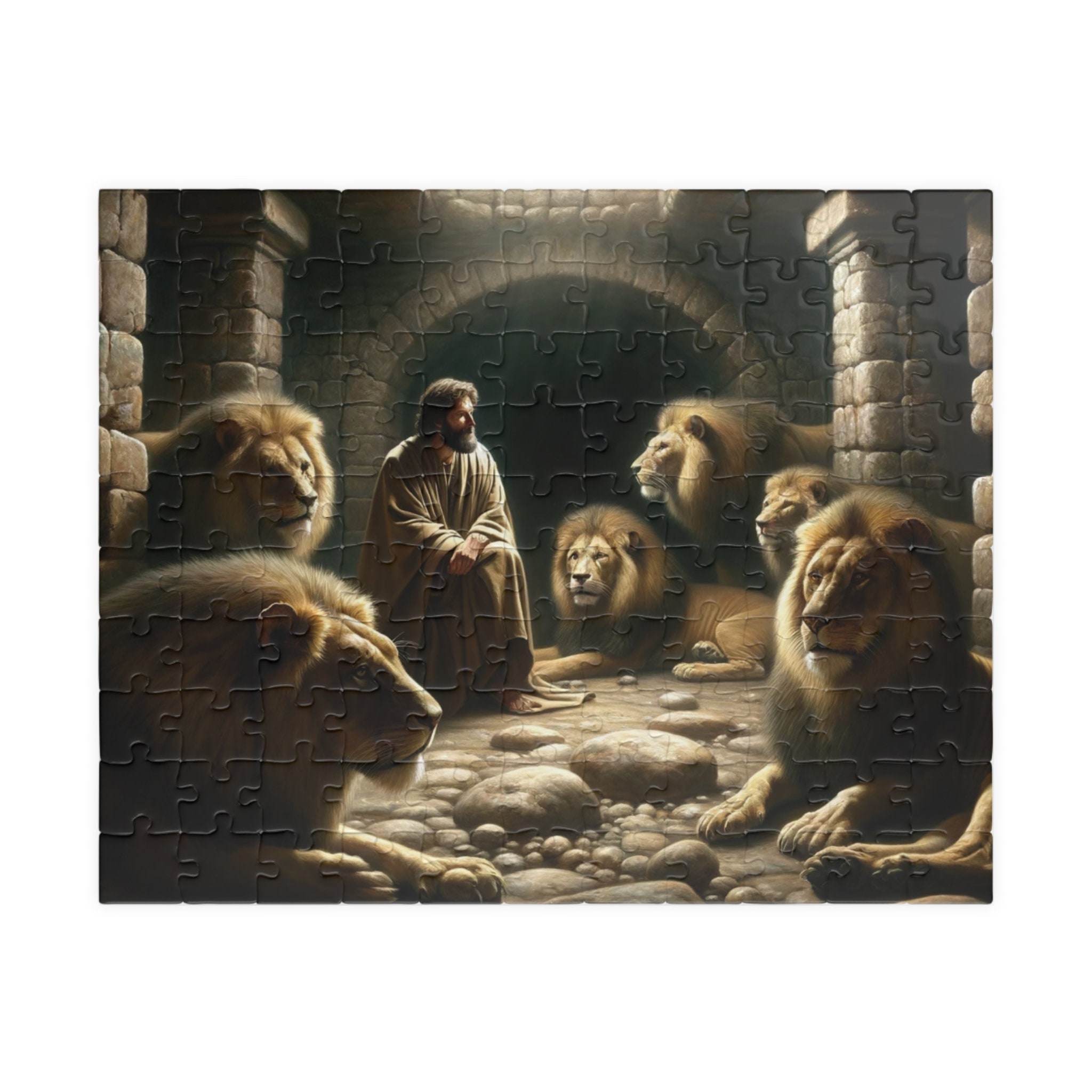 Daniel in the Lions Den Puzzle Christ Puzzle, Bible Puzzle, Jesus ...