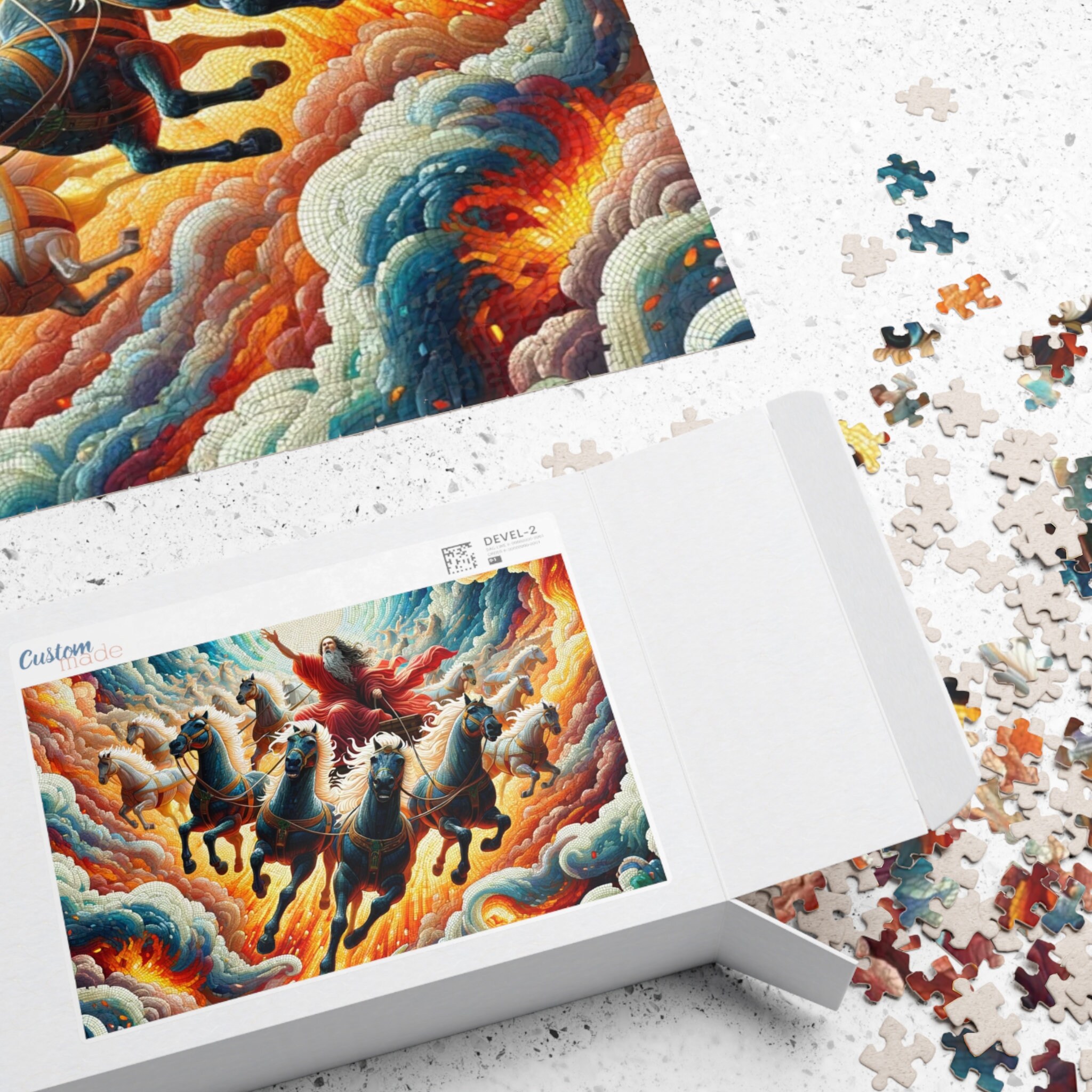 Chariot of Faith Puzzle - Religious Gift, Bible Story, Christian Art ...