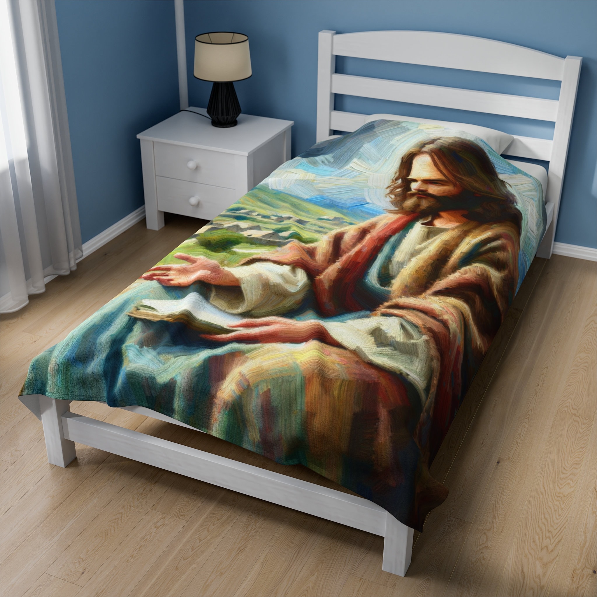 Christ the Savior Blanket - Jesus Blanket, Christian Blanket, Throw ...