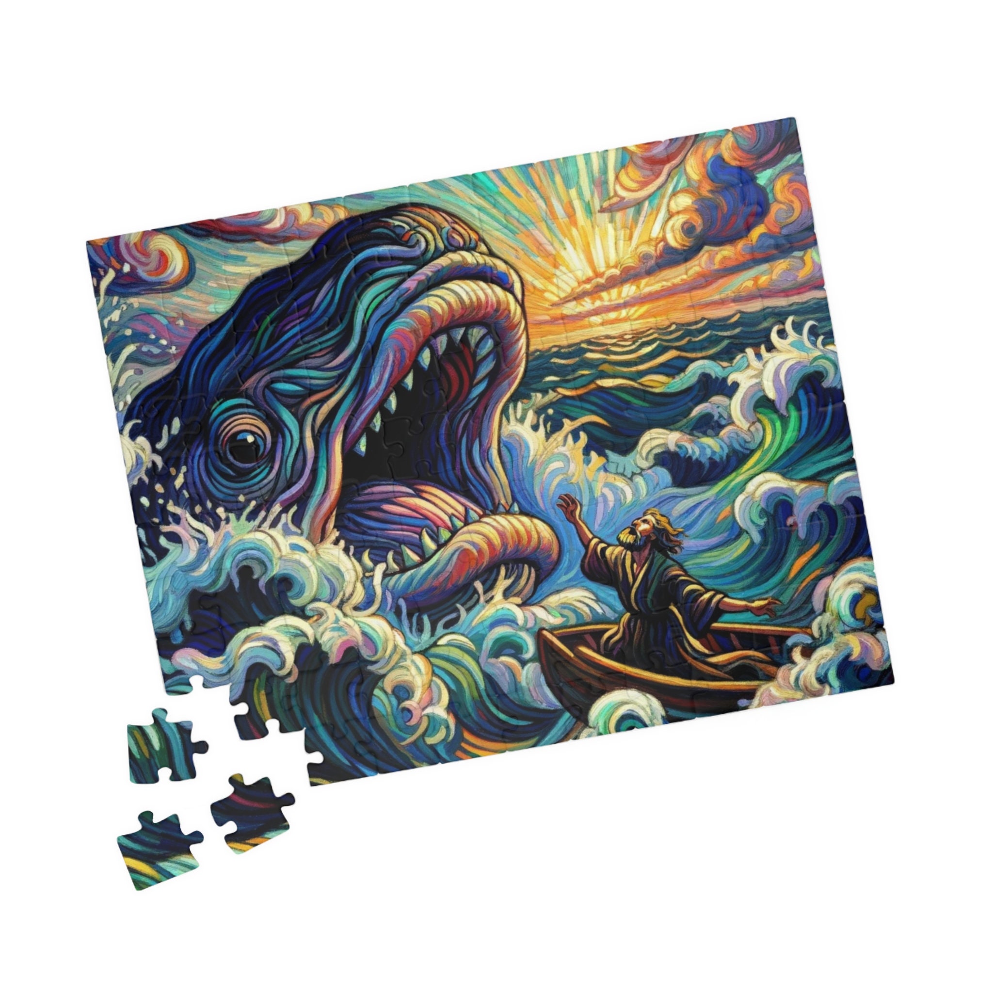 Miraculous Jonah and the Whale Puzzle Easter Fun, Christian Toy, Faith ...