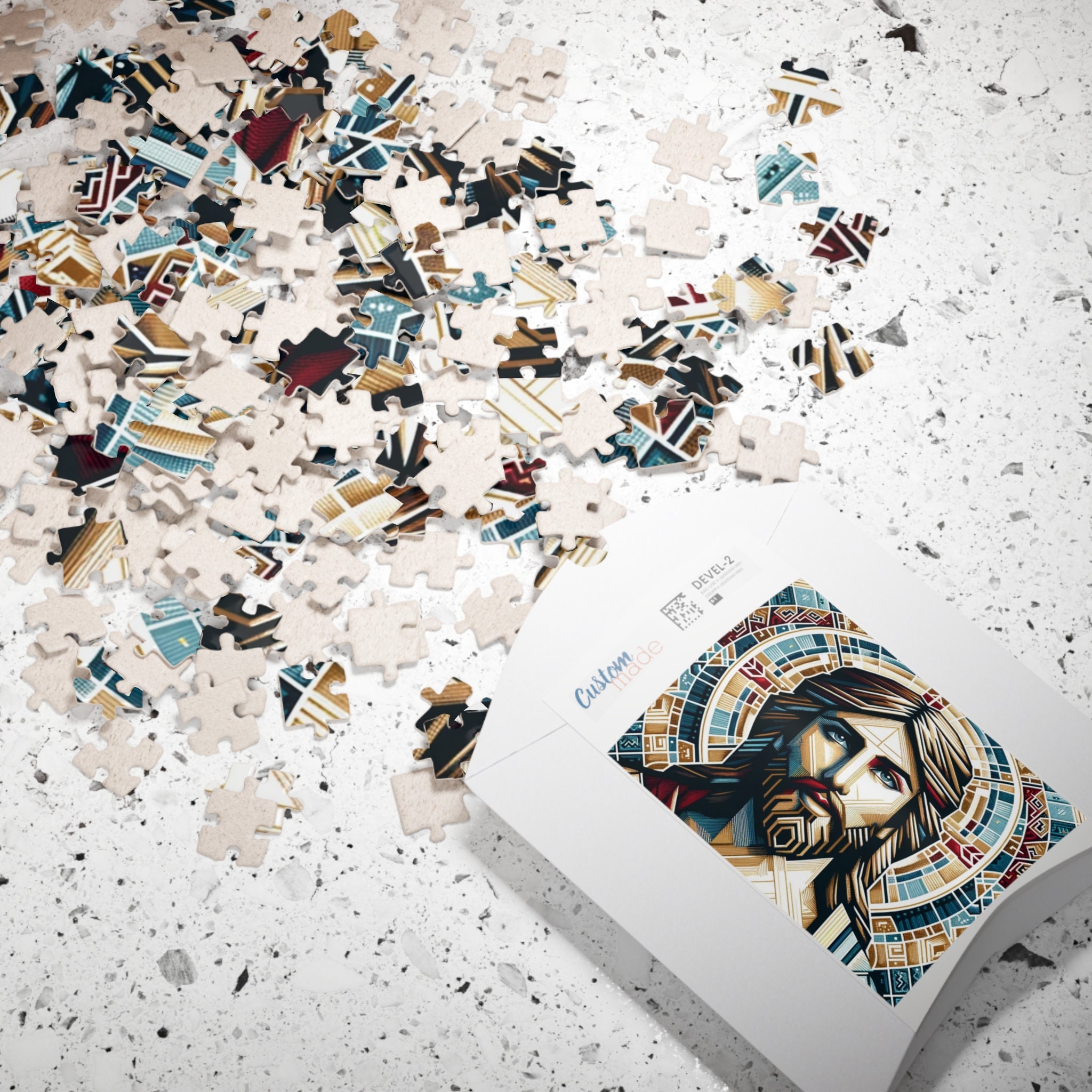 Stylized Jesus Puzzle Christ Puzzle, Bible Puzzle, Jesus Puzzle ...