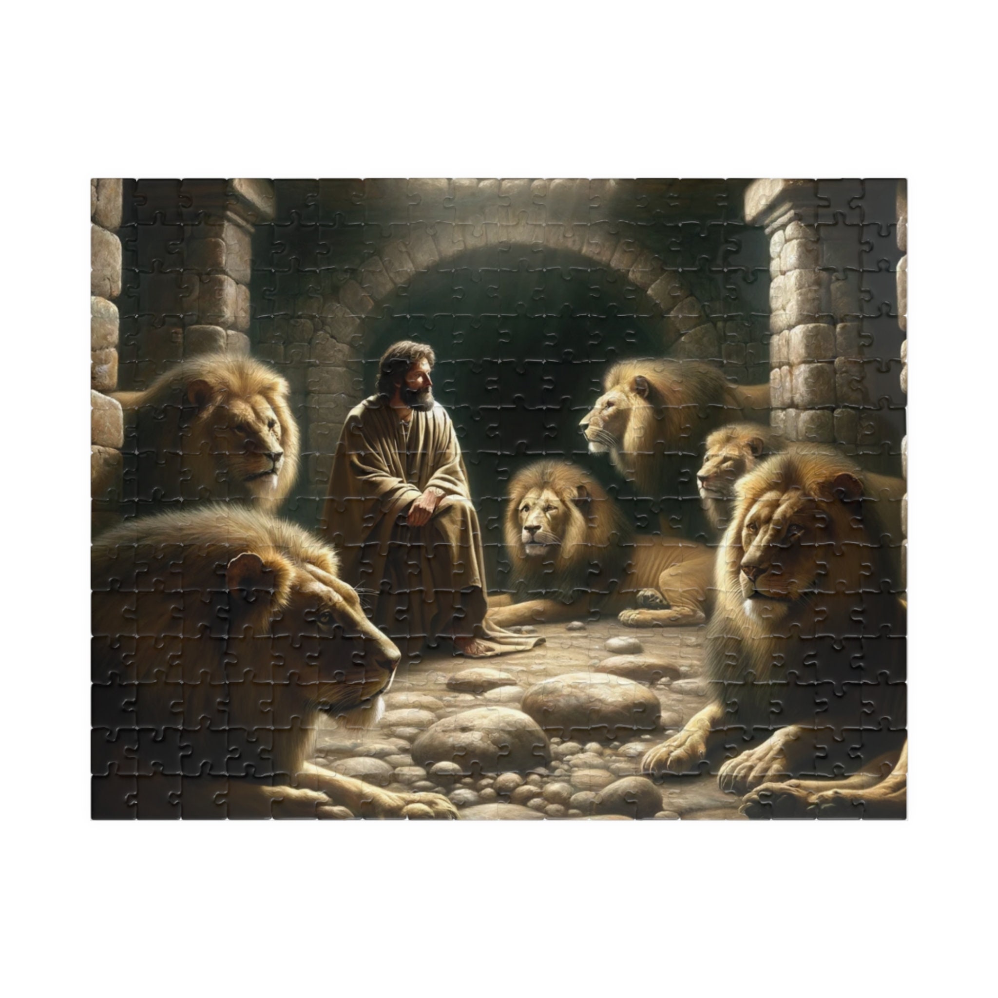 Daniel in the Lions Den Puzzle Christ Puzzle, Bible Puzzle, Jesus ...