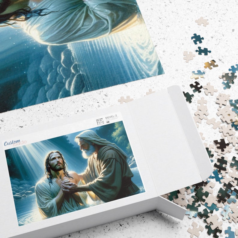 Jesus is Baptized Puzzle - John the Baptist Puzzle, Easter Puzzle ...