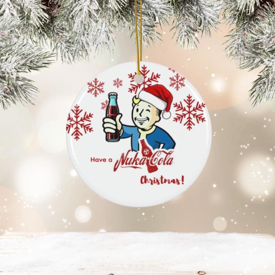 Fallout Nuka Cola Vault Boy Ceramic Tree Ornament, Unique Gamer ...