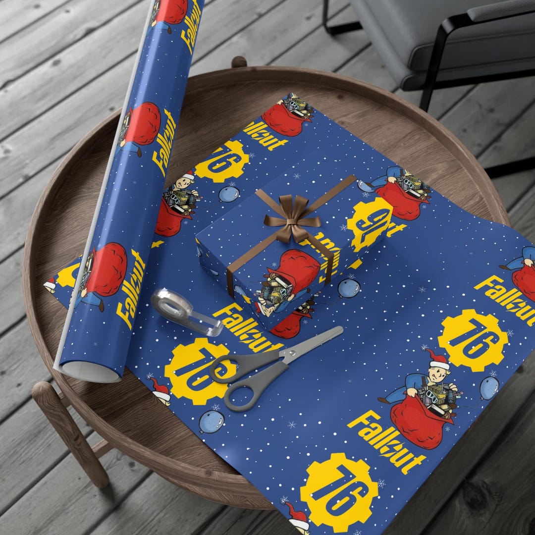 Christmas Fallout Inspired Wrapping Paper, Gift Wrap for Fallout Fans ...