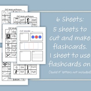 CVC Words Worksheets, Learning to Read, Homeschool, Kindergarten ...