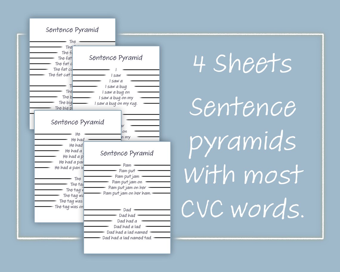 CVC Words Worksheets, Learning to Read, Homeschool, Kindergarten ...