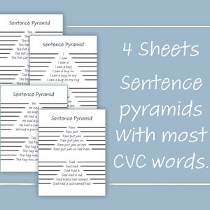 CVC Words Worksheets, Learning to Read, Homeschool, Kindergarten ...