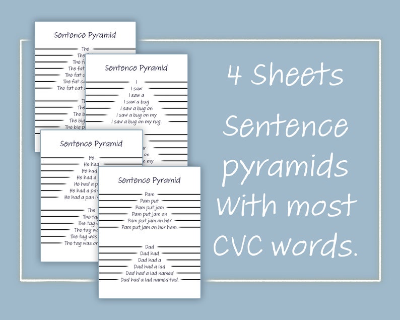 CVC Words Worksheets, Learning to Read, Homeschool, Kindergarten ...