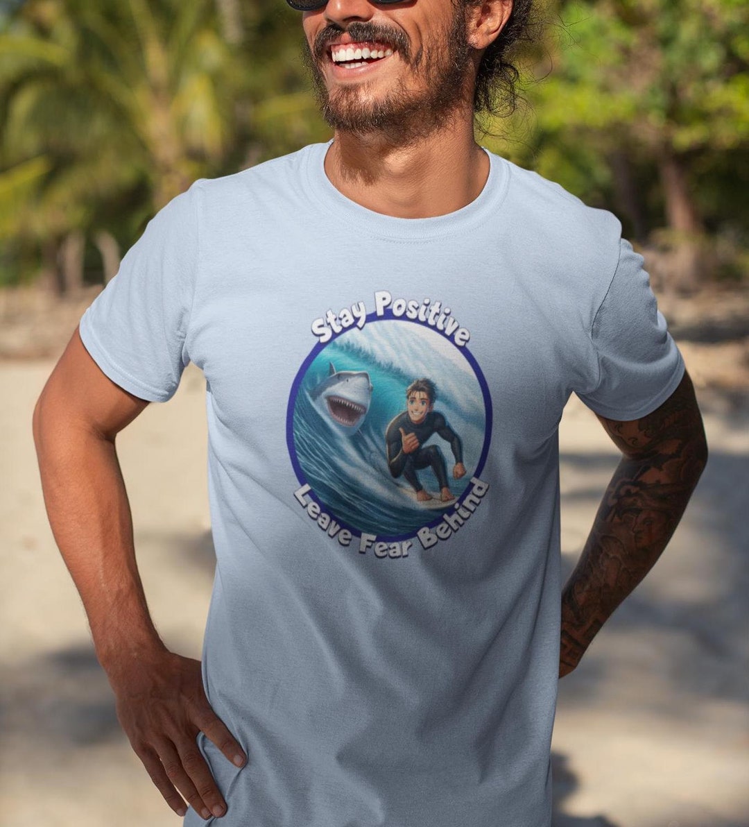 Stay Positive Shark Attack Shirt Stay Positive Shark Shirt Funny ...