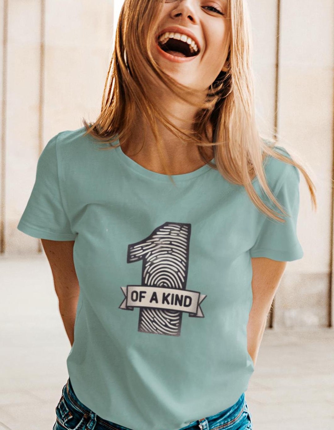 Comfort Colors Unique Number 1 Fingerprint Graphic T-shirt, 1 of a Kind ...