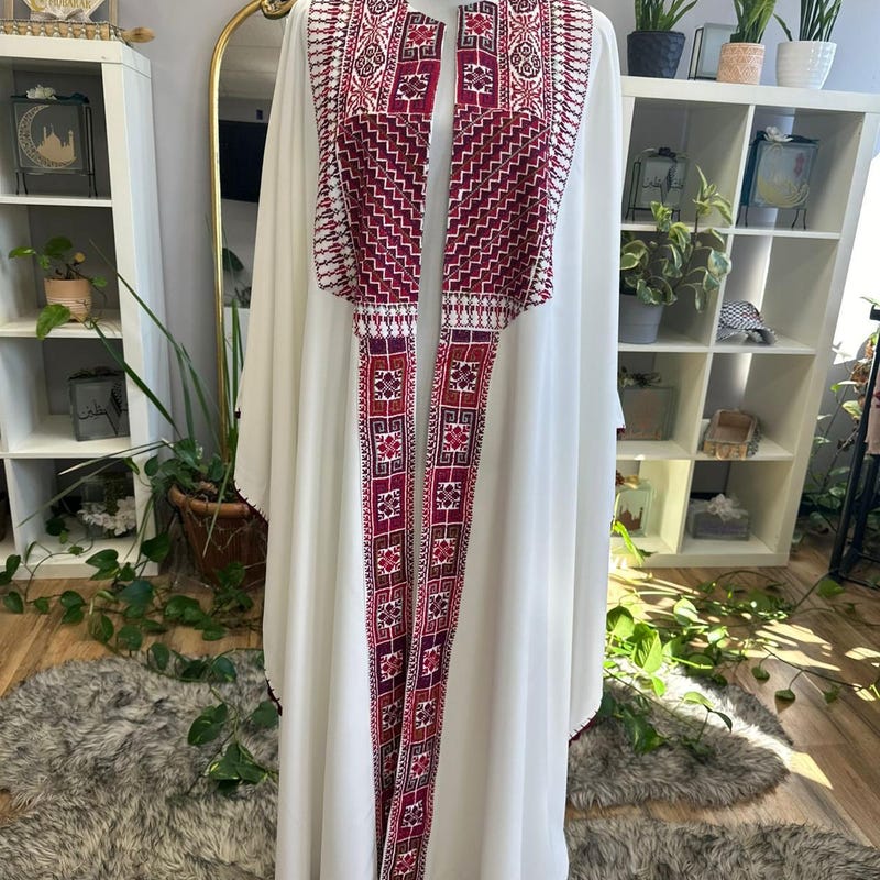 Green Tatreez Abaya - Etsy