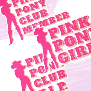 Pink Pony Club Chappell Roan Vinyl Stickers or Decals for Midwest ...