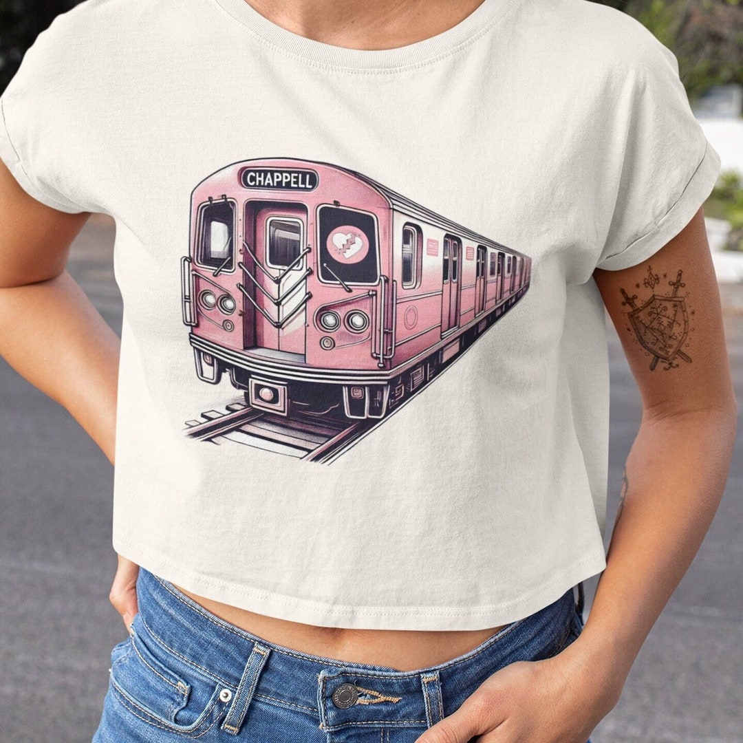 Chappell Subway Shirt, Pink the Subway Oversize Cropped Tee Chappell ...