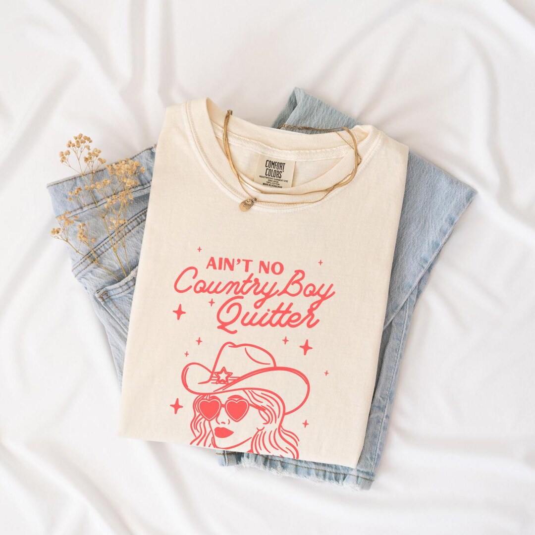 Aint No Cuntry Boy Quitter Tshirt, Lesbian Country Music, LQBTQ Pride ...