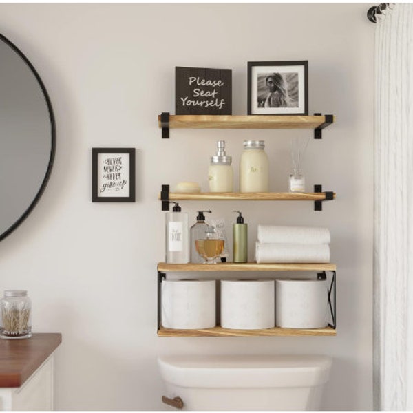 Floating Wire Basket Shelves - Etsy