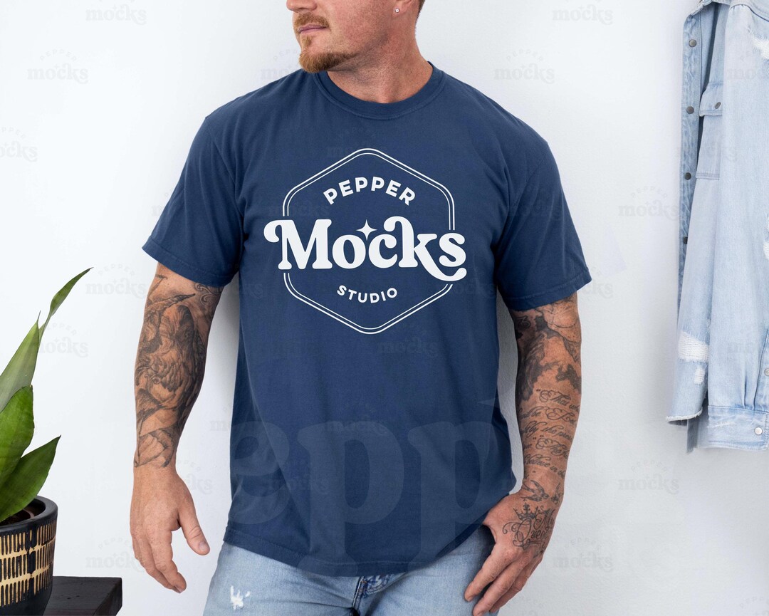 Comfort Colors Midnight T-shirt Mockup | Mens C1717 (digital Download ...