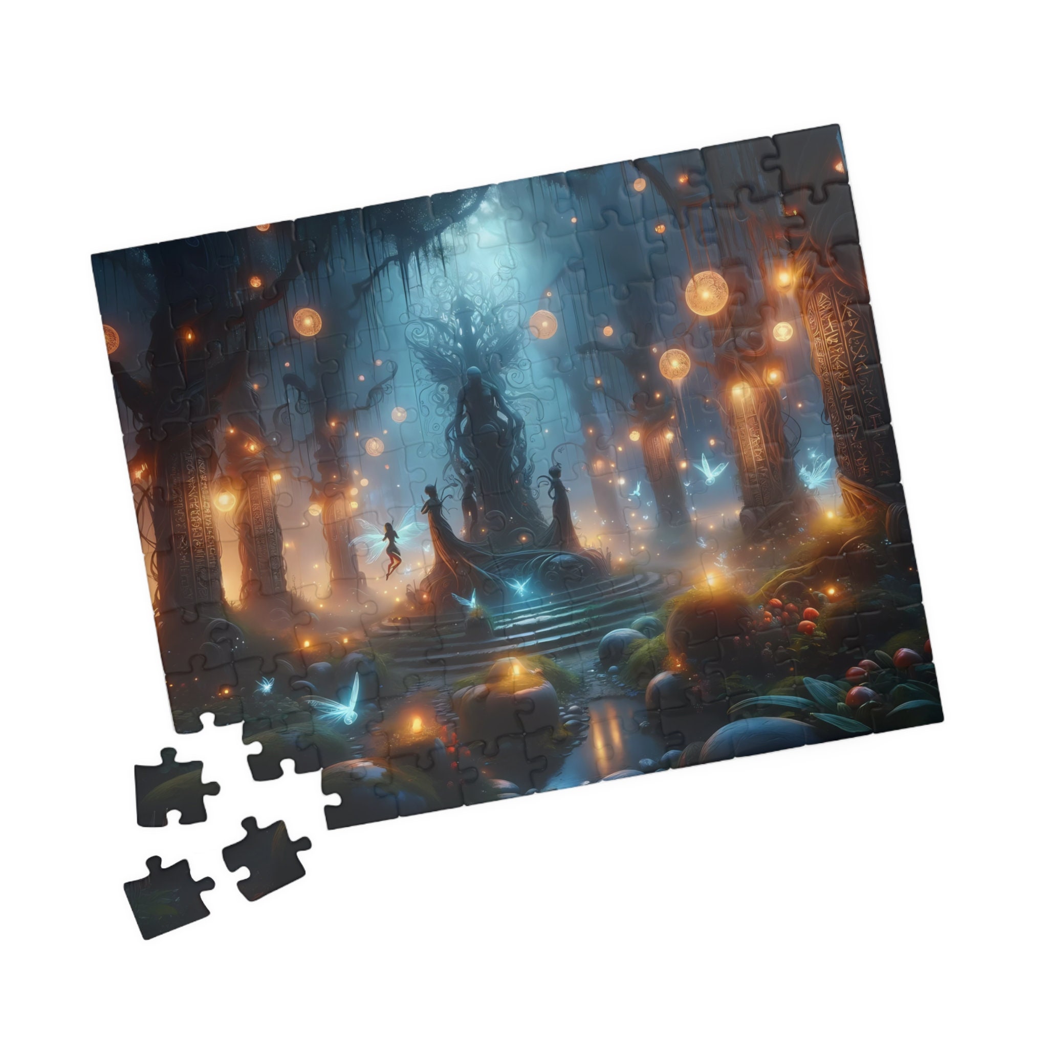 500 Piece Dark Enchanted Fairy Puzzle 1000 Piece Mystical Faerie Jigsaw ...