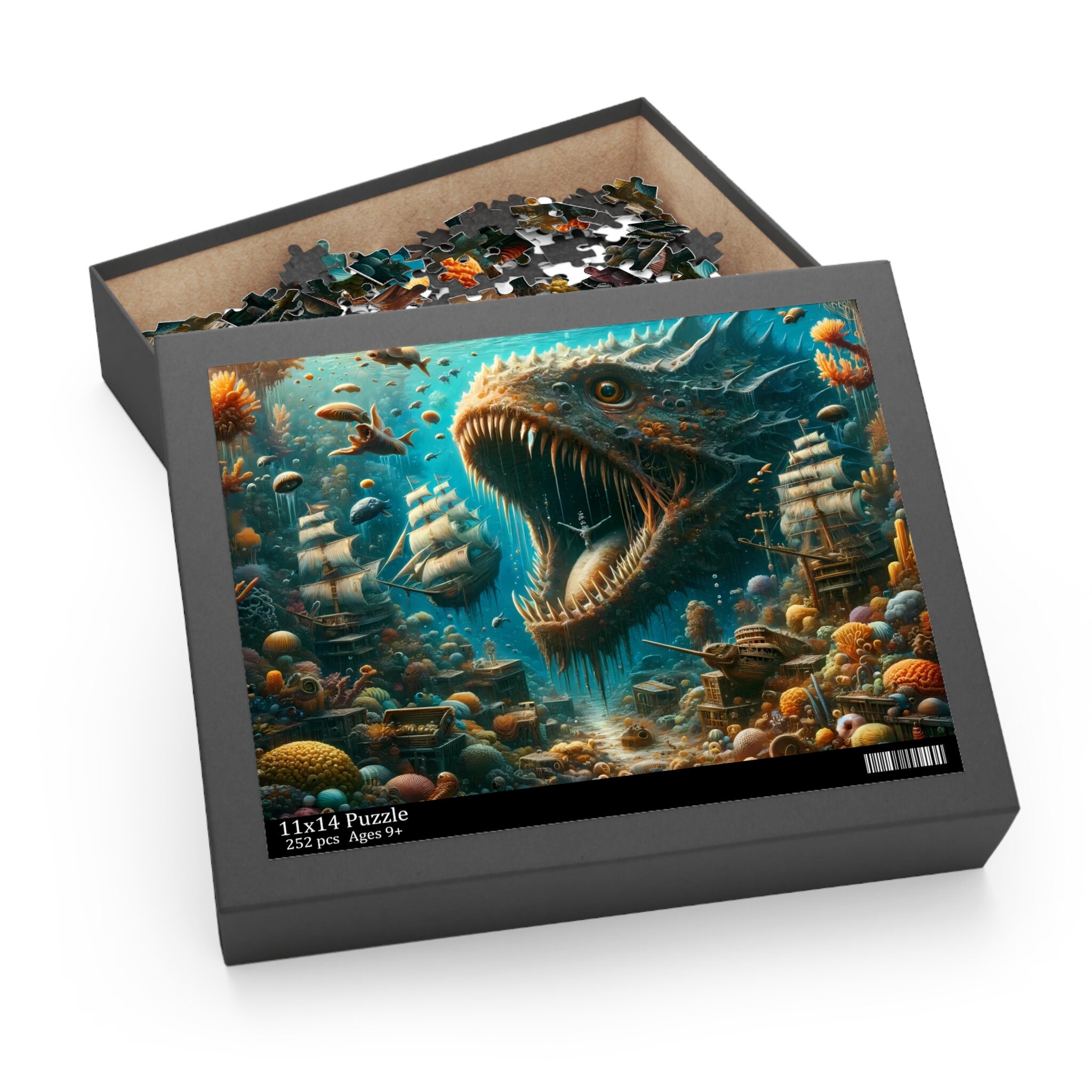Dreadful Predator of the Deep Jigsaw Puzzle Sinister Sea Creature ...