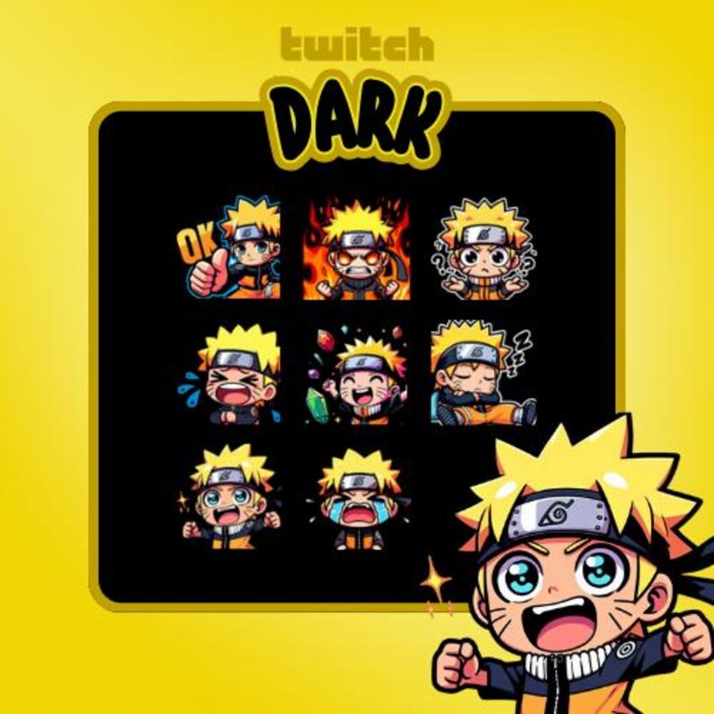 Twitch Emotes | Naruto 8 Cute Emotes! (digital Download) - Etsy Australia